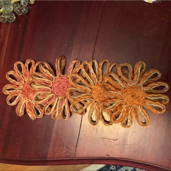 Dining | Vintage Natural Abaca Fibers Coasters Natural Set Of 4 | Poshmark